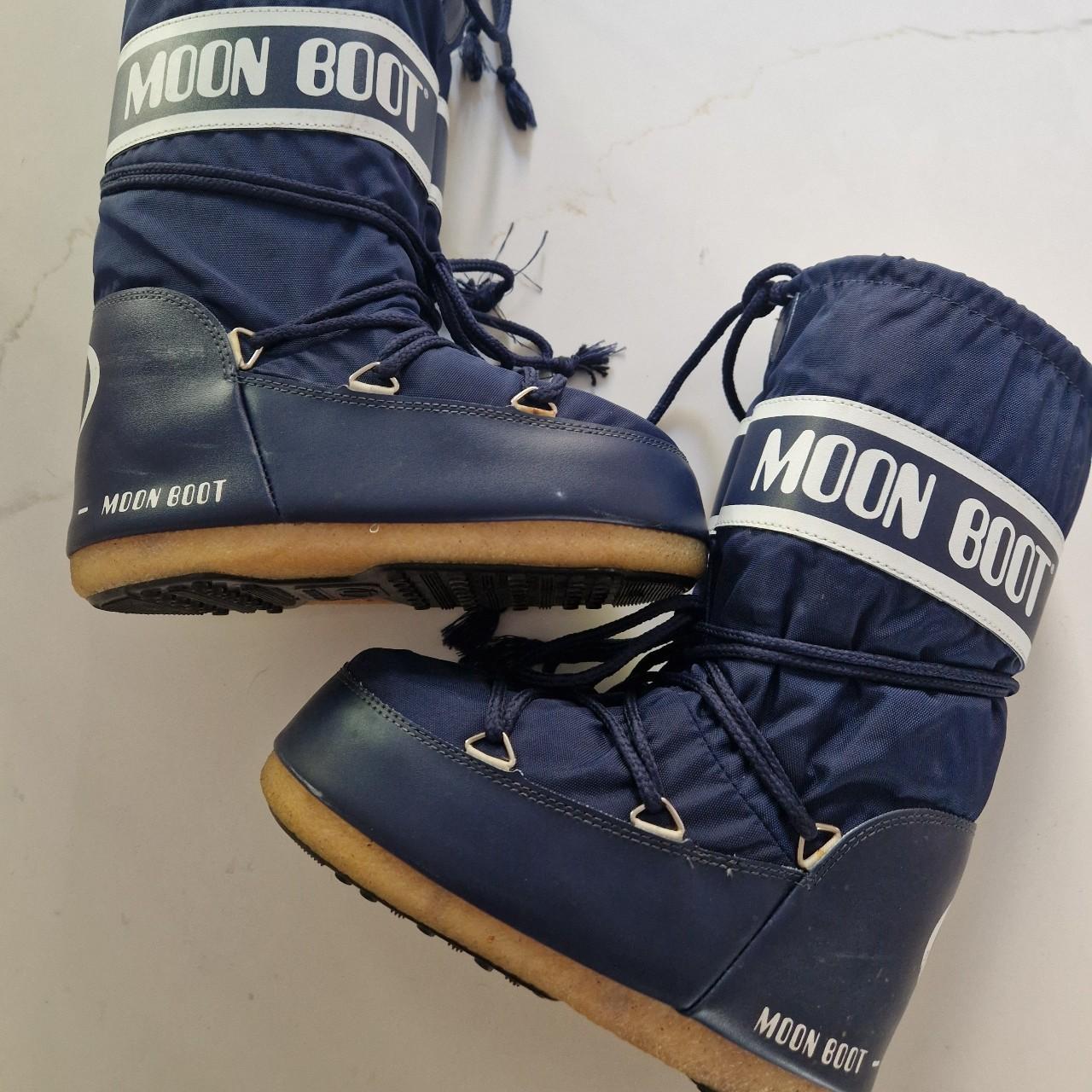 Navy Kids Moon Boots Good condition - minor scuff... - Depop
