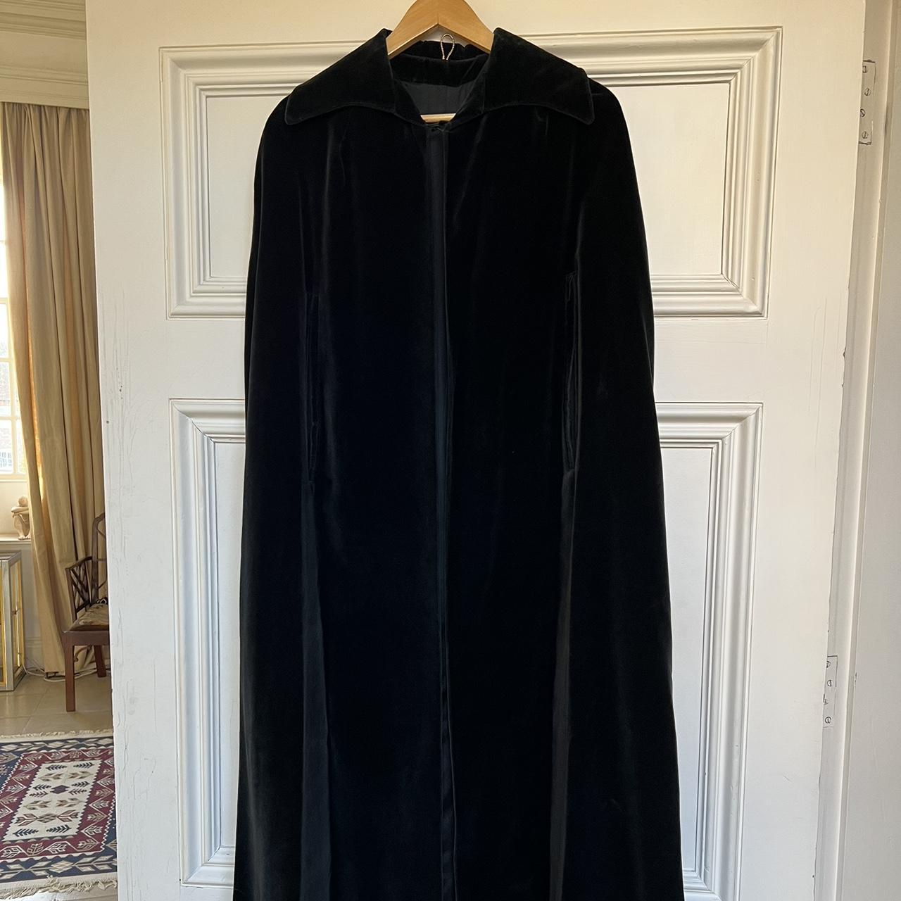 Vintage 1960’s Raymond of London long black velvet... - Depop