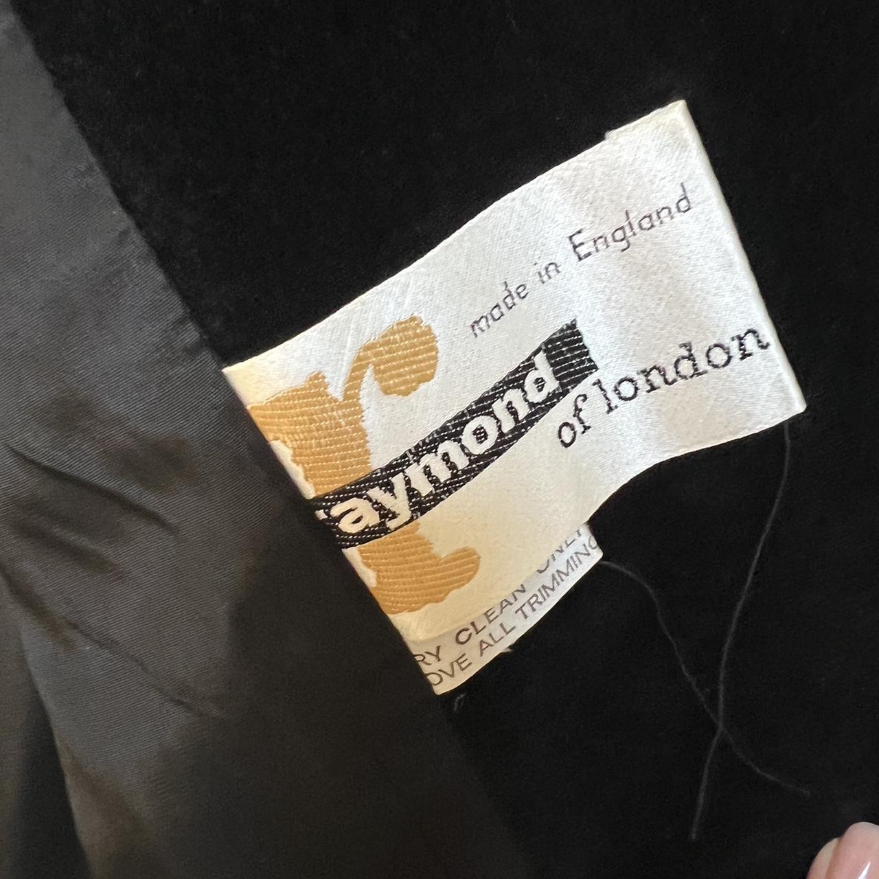 Vintage 1960’s Raymond of London long black velvet... - Depop