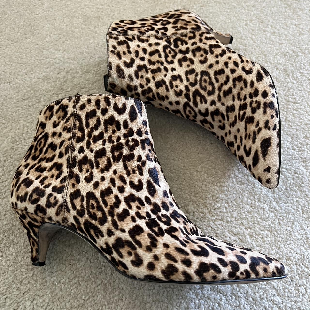 Sam Edelman Leopard Print Fur Bootie Depop