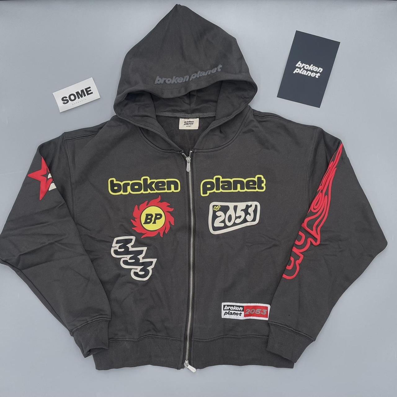 Broke planet market zip up SPEED UP ZIP... - Depop