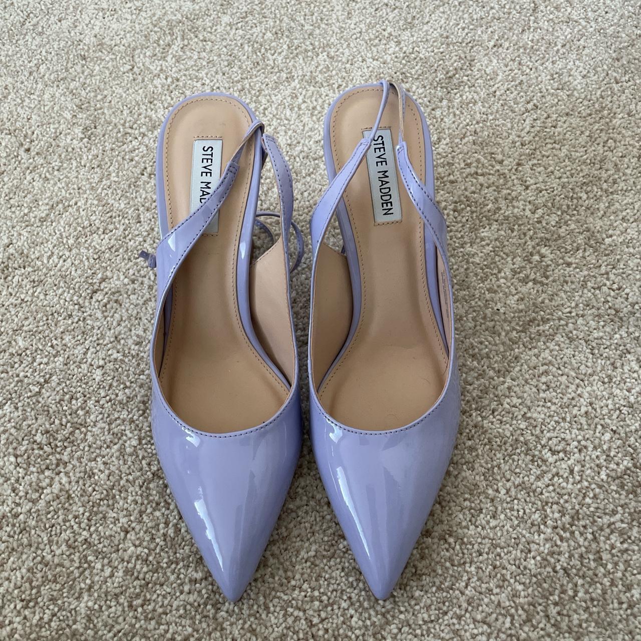 STEVE MADDEN PURPLE STRAPPY HEEL Size 8 Can be tied... - Depop