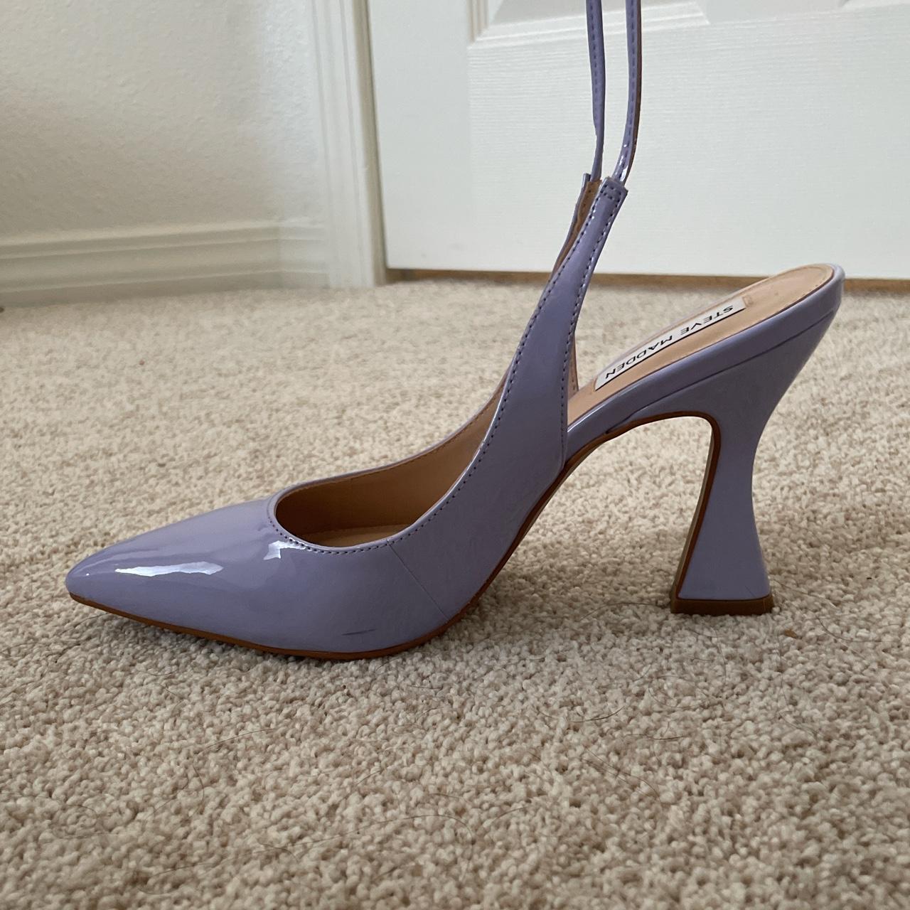 STEVE MADDEN PURPLE STRAPPY HEEL Size 8 Can be tied... - Depop