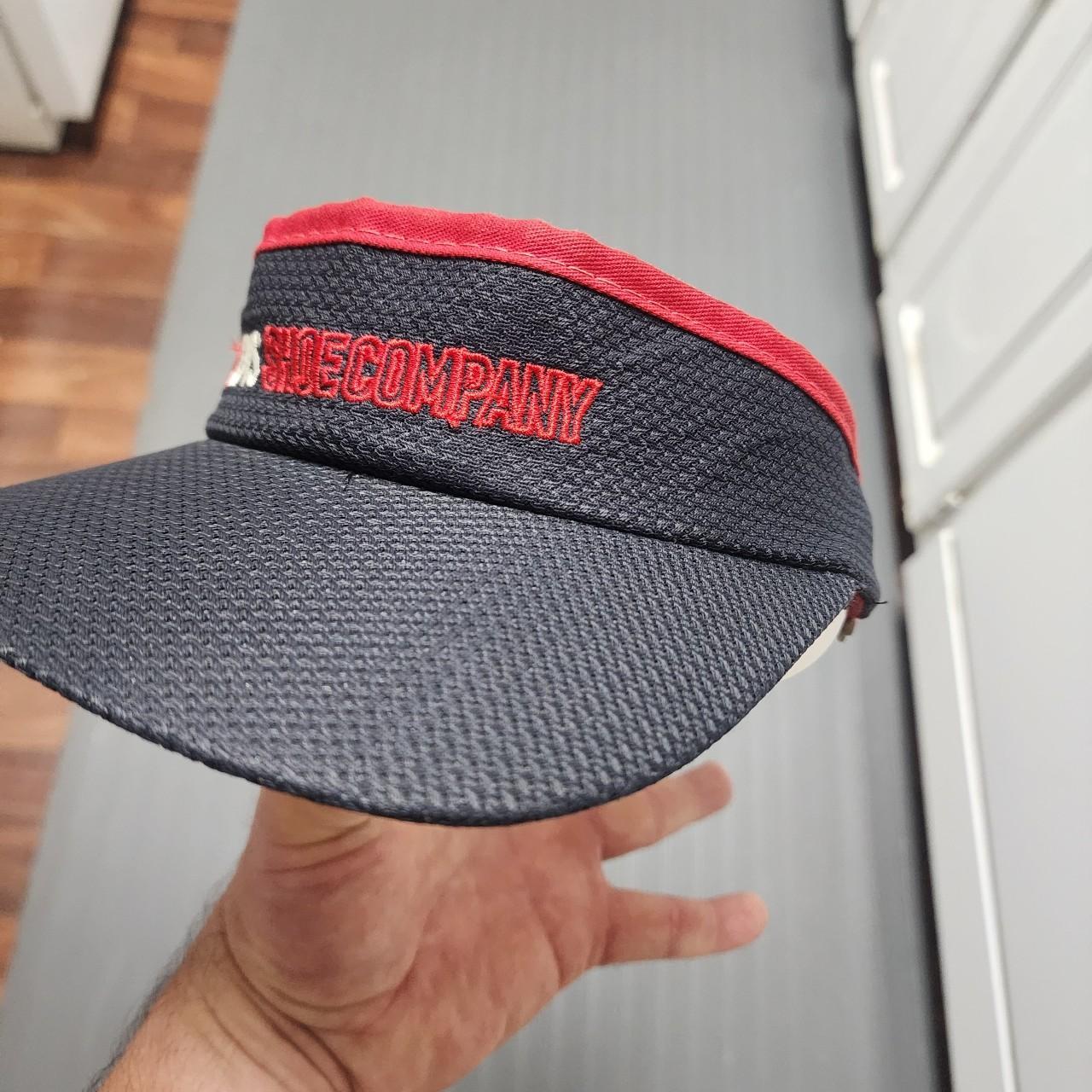 Vintage DVS Skate Brand Visor Red and Black Great... - Depop