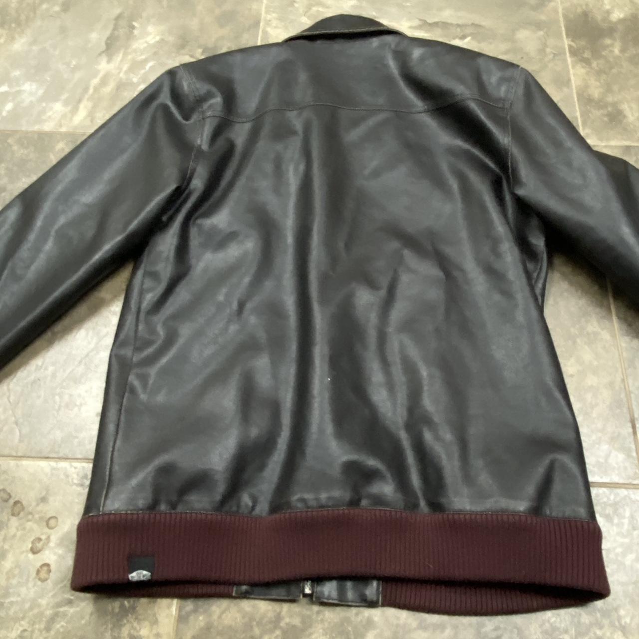 Rare Vintage Vans Leather Jacket Johnny Layton - Depop