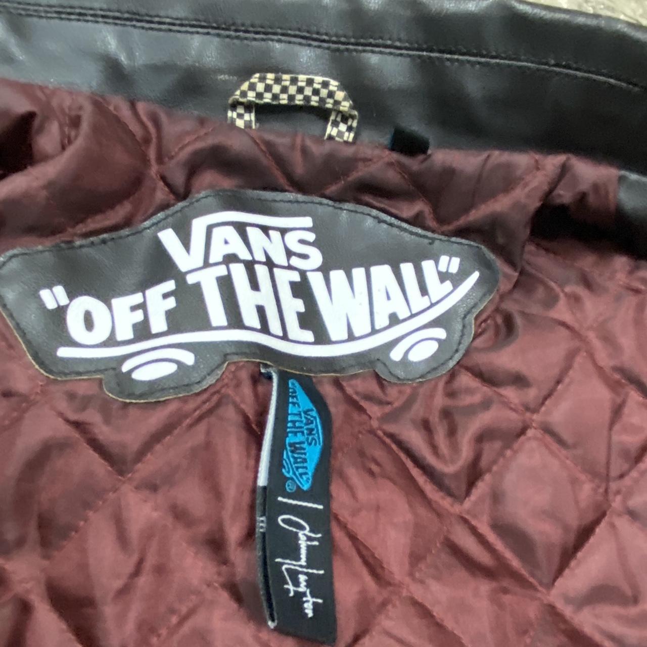 Rare Vintage Vans Leather Jacket Johnny Layton - Depop