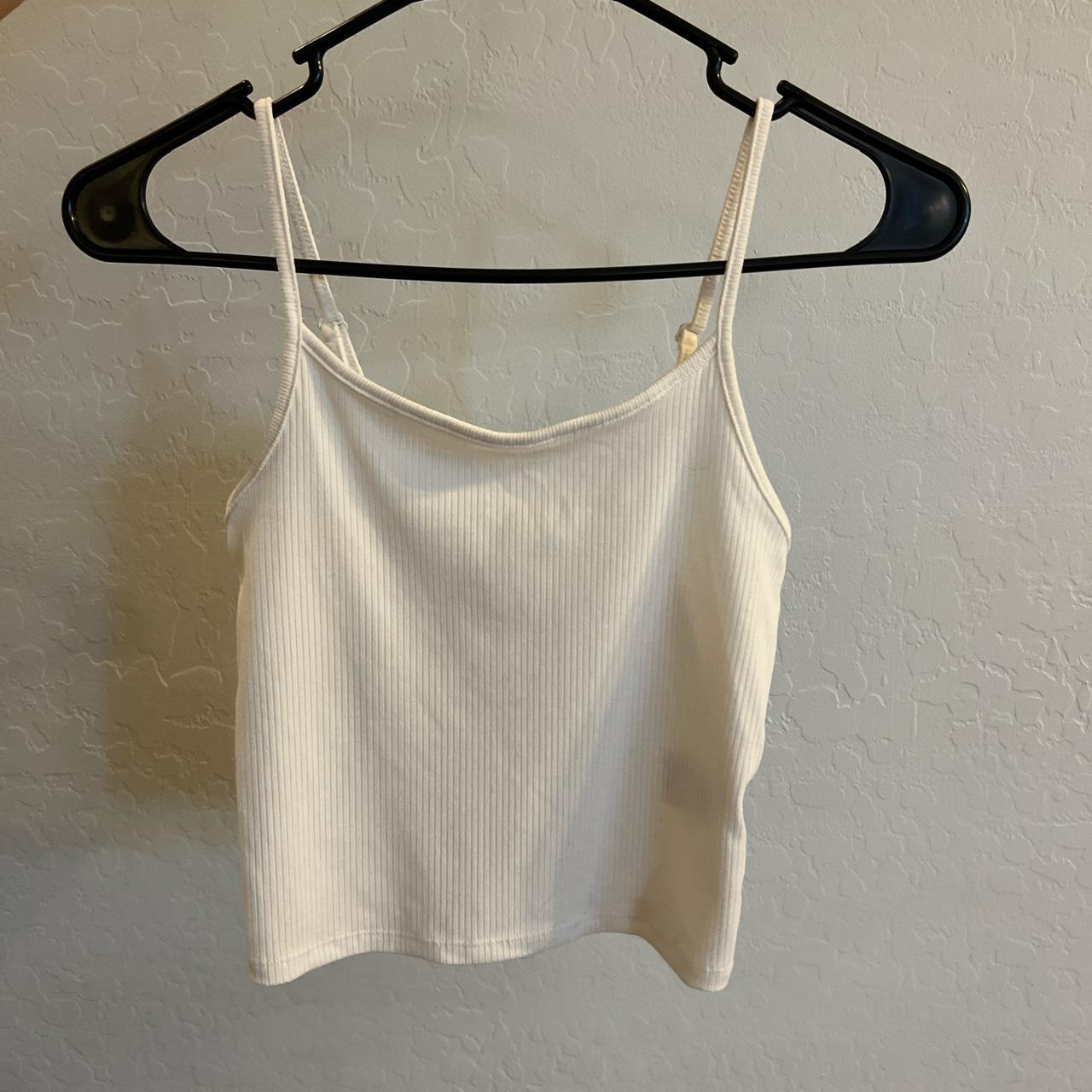 Xs Ribbed Cami Cropped Tank Top Never worn!! - Depop