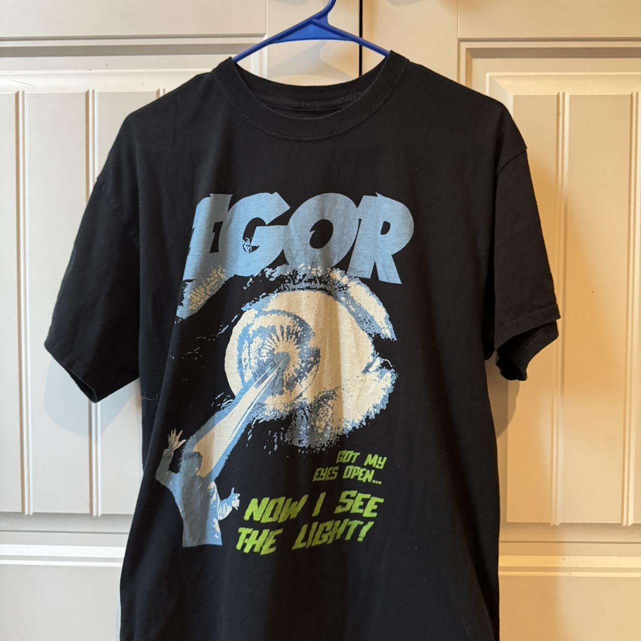 Black Igor tour tee #igor#tyler the creator... - Depop