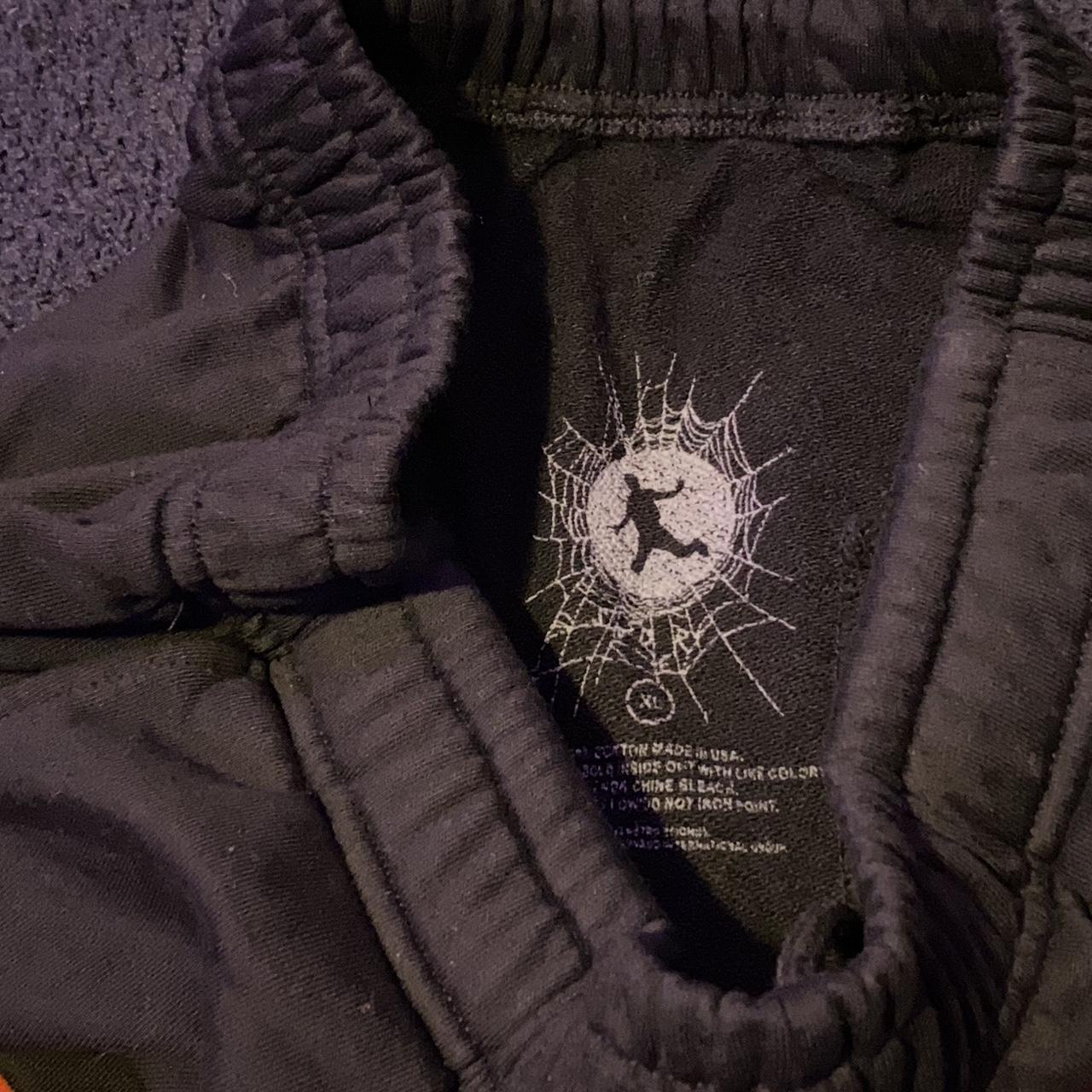 Spider worldwide villain sweats Cut flared at end... - Depop
