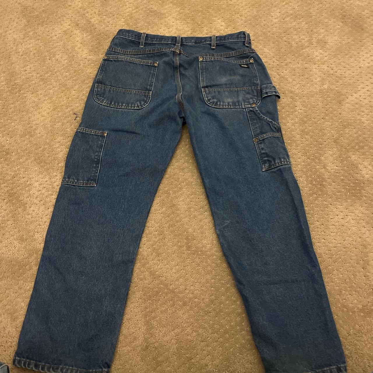36 W 30 L KEY CARPENTER DOUBLE KNEES - Depop