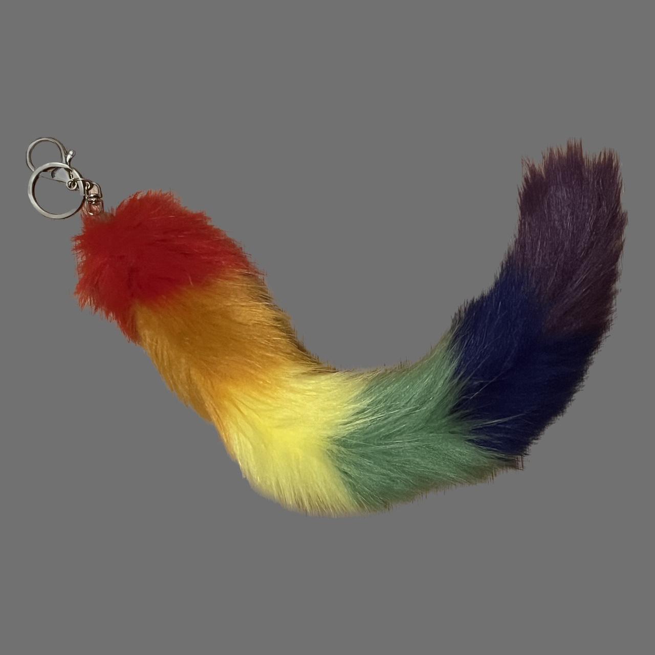 rainbow tail keychain #scene #emo - Depop