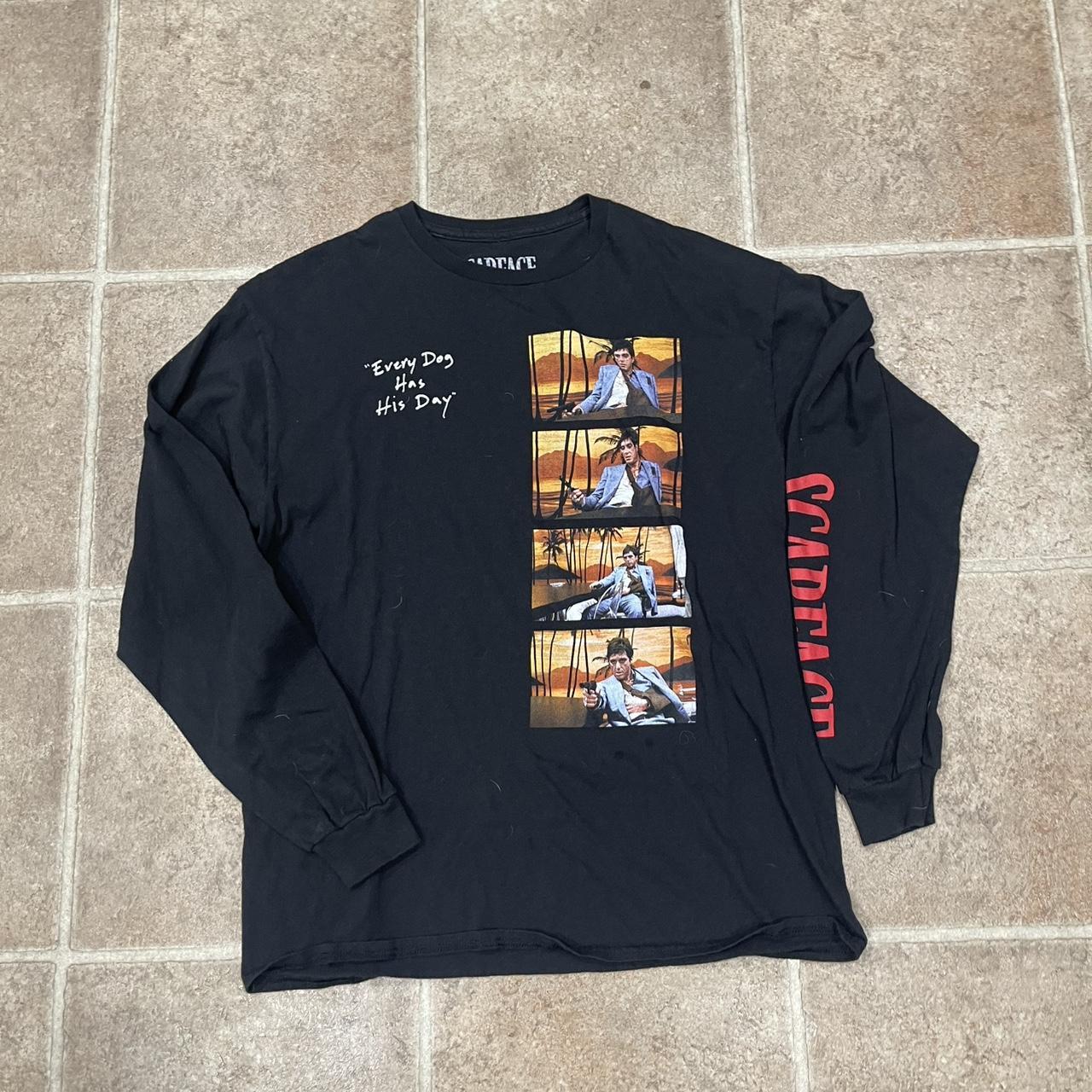 Scarface “Every dog has his day” long sleeve graphic... | Depop