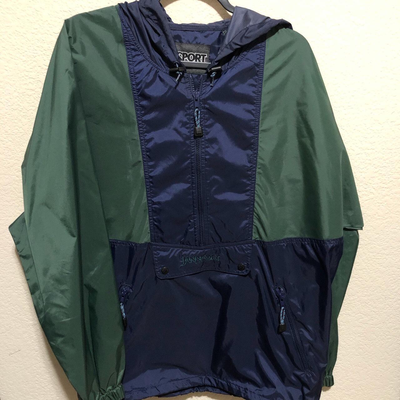 90s Vintage Jansport Windbreaker jacket %100 nylon... - Depop