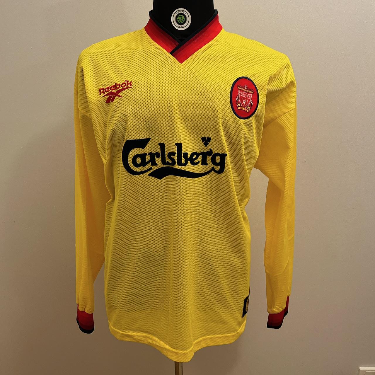 Liverpool 1997-98 Away Jersey Reebok Size Mens'... - Depop