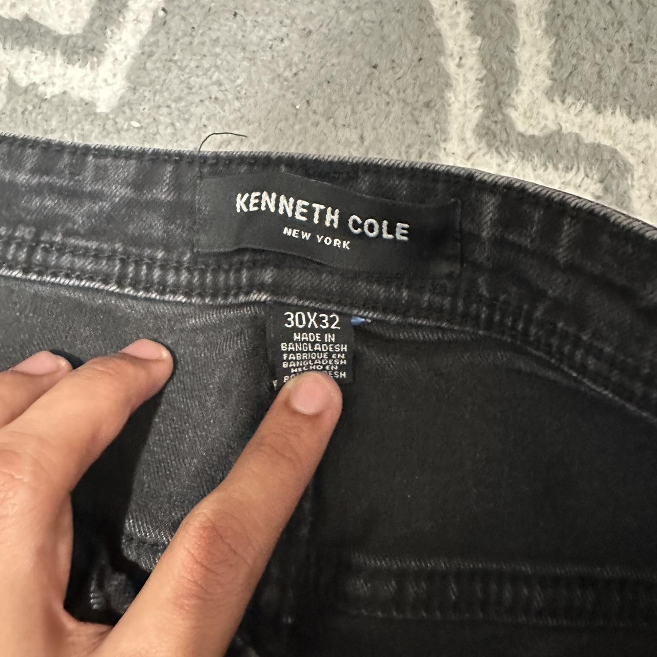 KENNETH COLE JEANS 30x32 FADED BLACK BARELY... - Depop