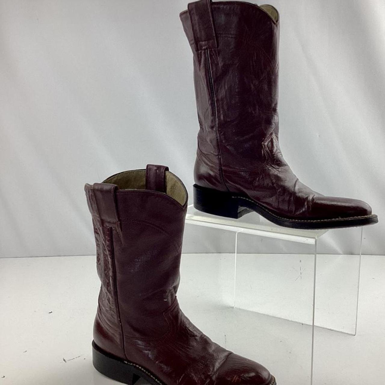 Ladies Burgundy Cowgirl Ropers SEE ALL PICS FOR... - Depop