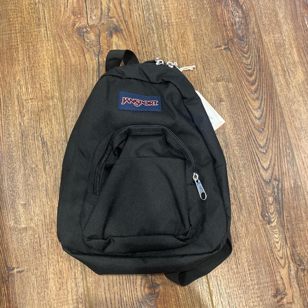 mini black jansport backpack #minibackpack... - Depop