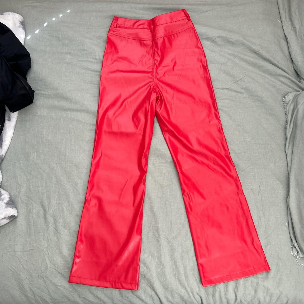 SHEIN Women's Red Trousers | Depop