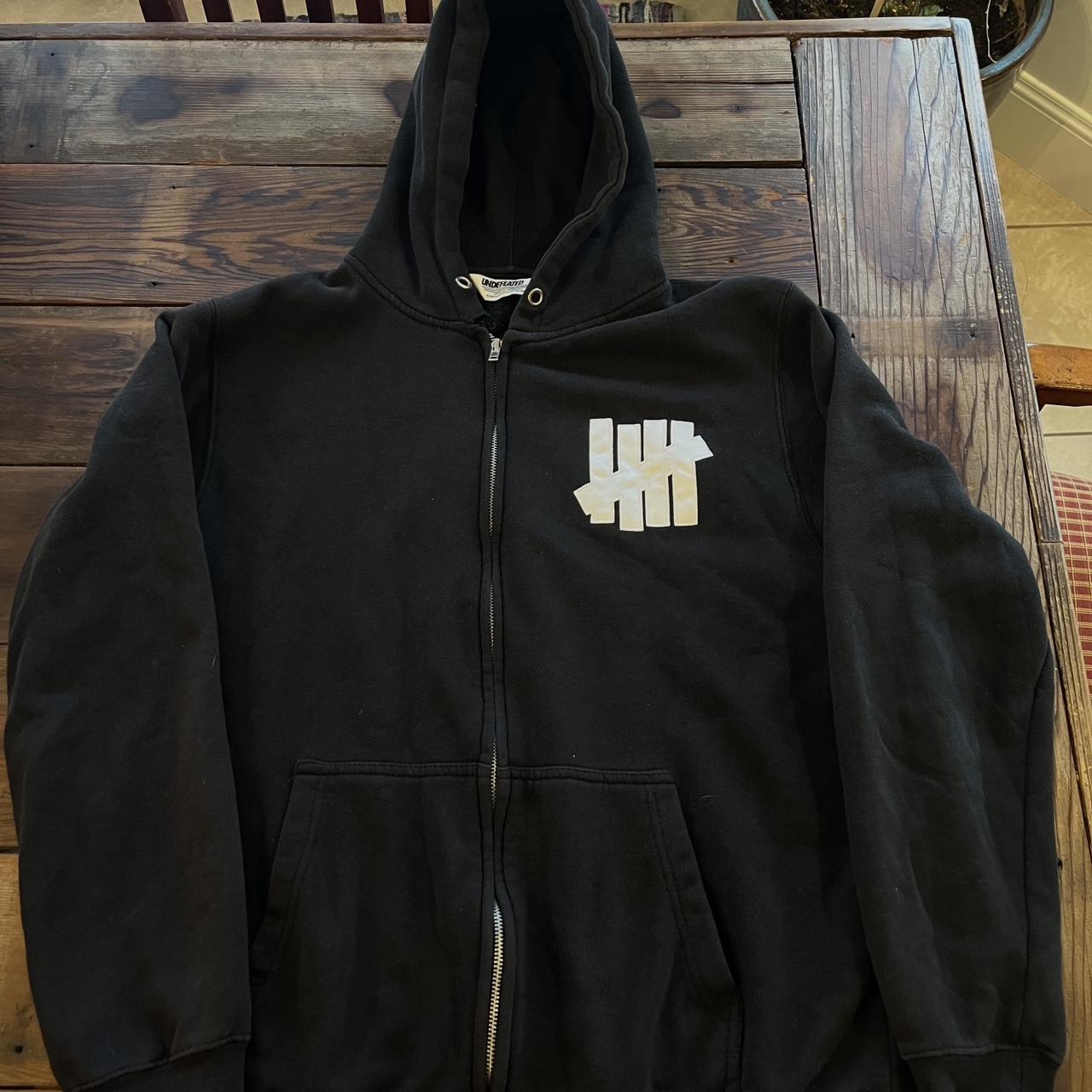 Undefeated Men's Black Hoodie | Depop