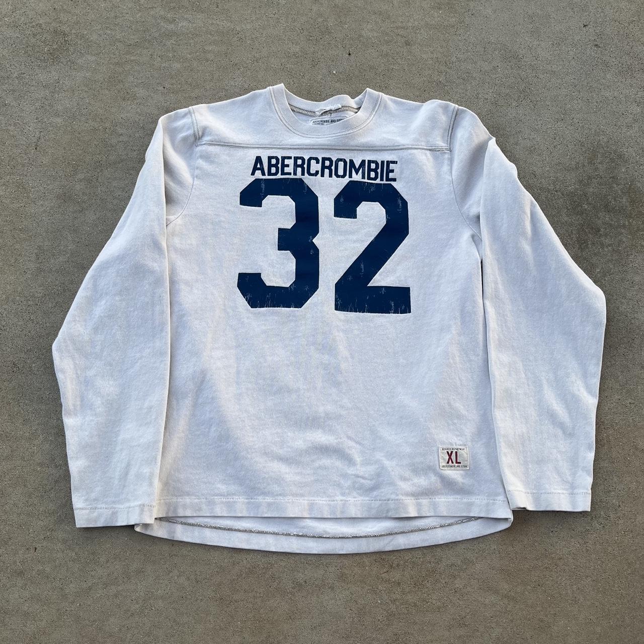 Abercrombie & Fitch vintage long sleeve jersey look.... - Depop