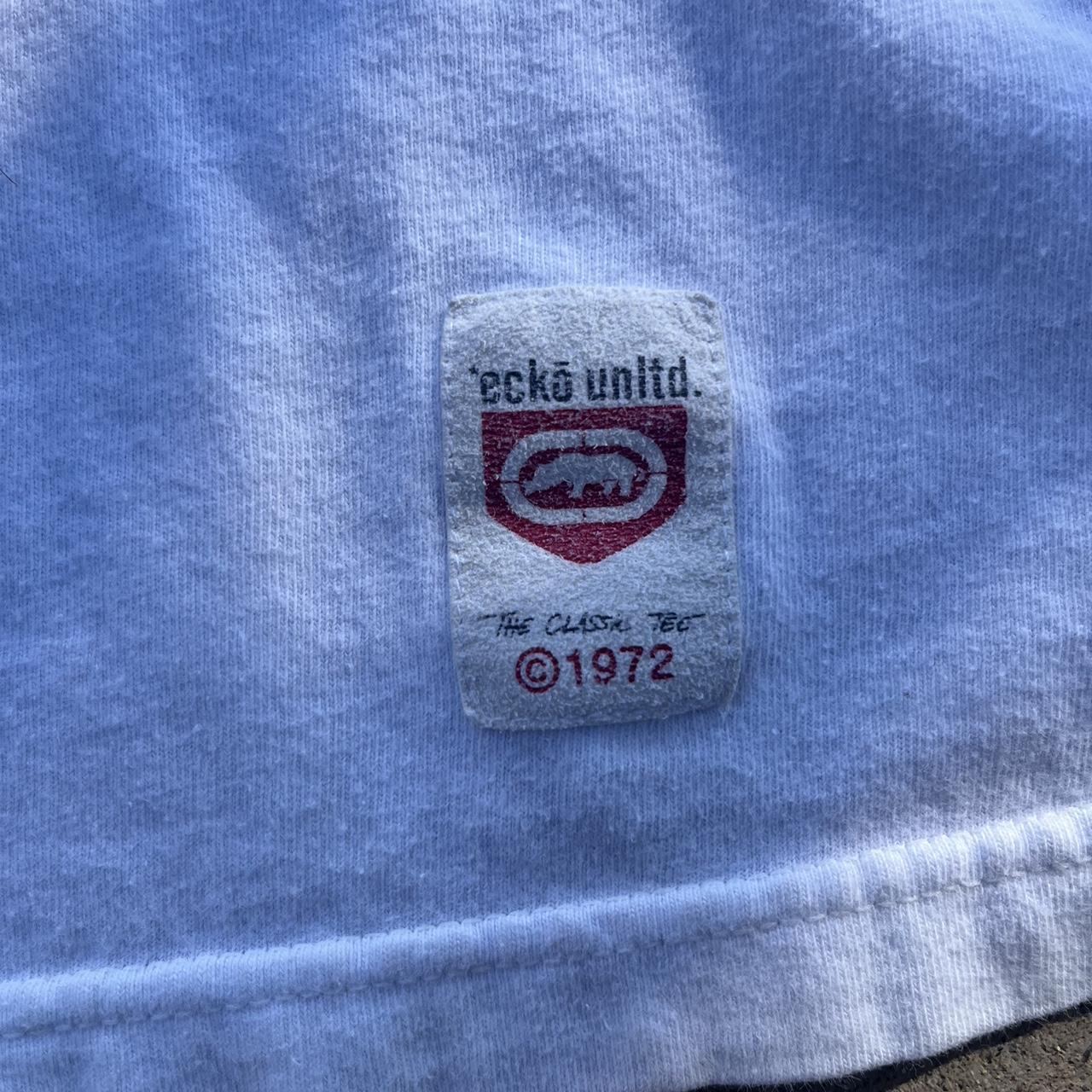 Ecko Unltd. white and red long sleeve shirt #skater... - Depop