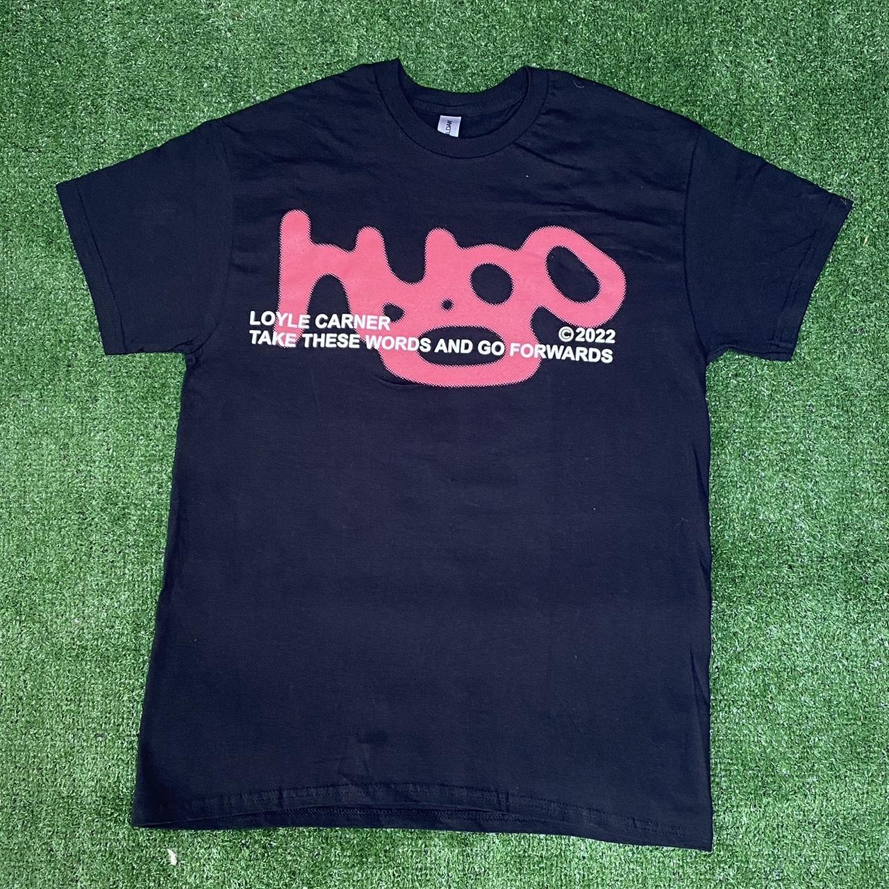 Loyle Carner Hugo T-shirt Heavy printed cotton... - Depop