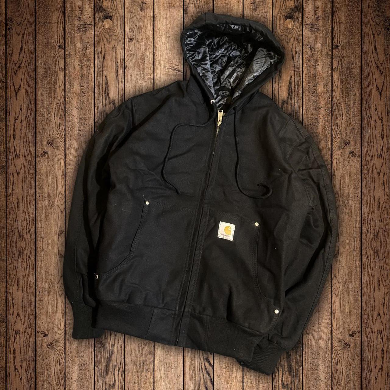 Carhartt Rework Jacket Size L Nice black colour... - Depop