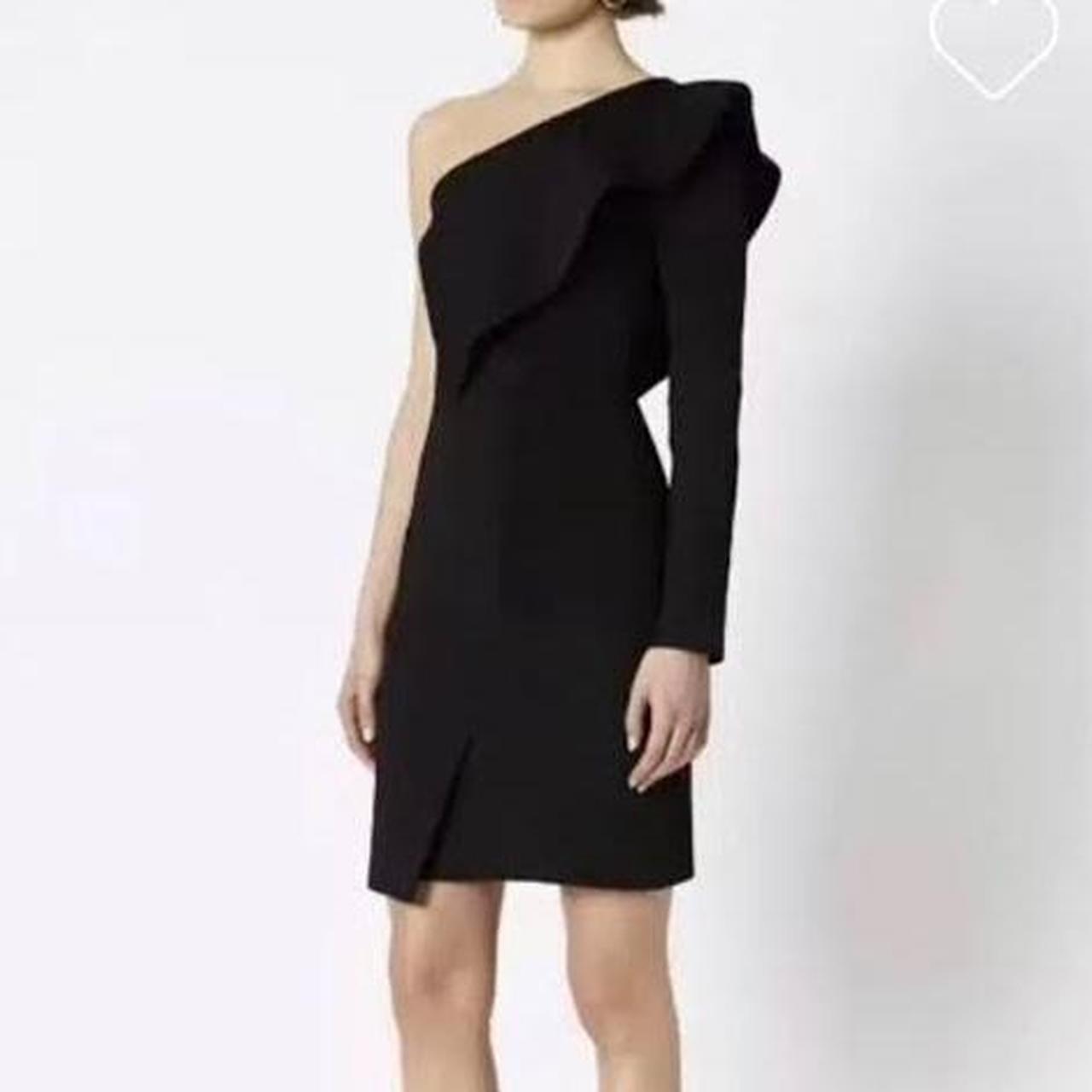 Scanlan Theodore Ruffle Mini Dress Black colour... - Depop