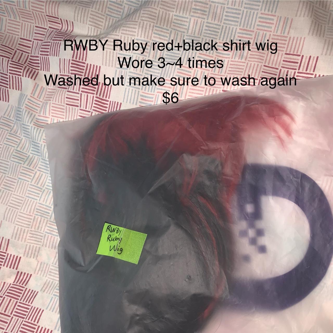RWBY Ruby red+black wig. Please contact me for more... - Depop