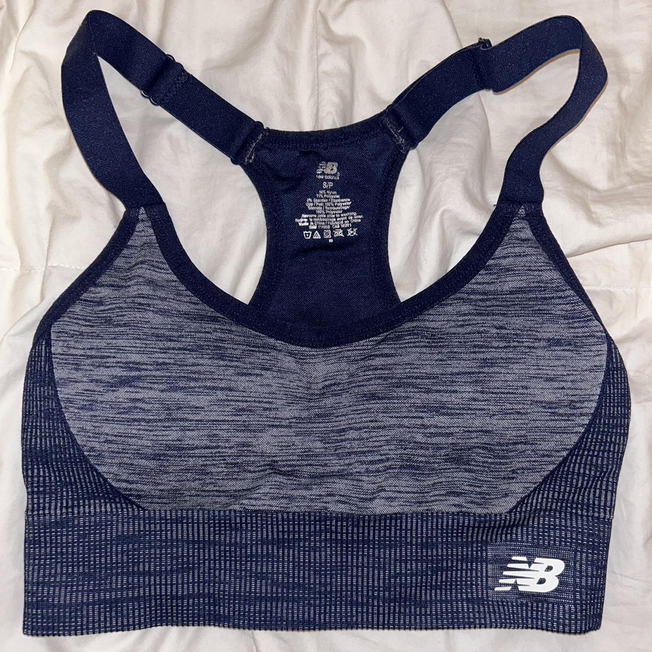 women’s new balance sports bra great condition,... - Depop