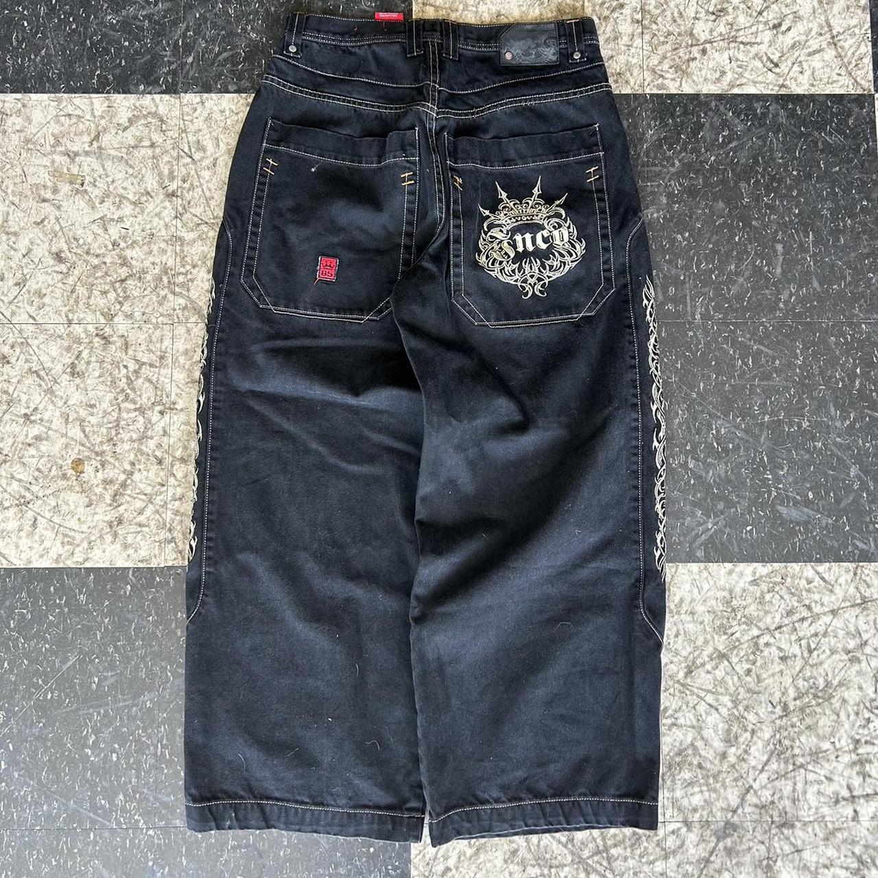 ⛓️barbwire crown jncos⛓️ (measurement's) waist:... - Depop