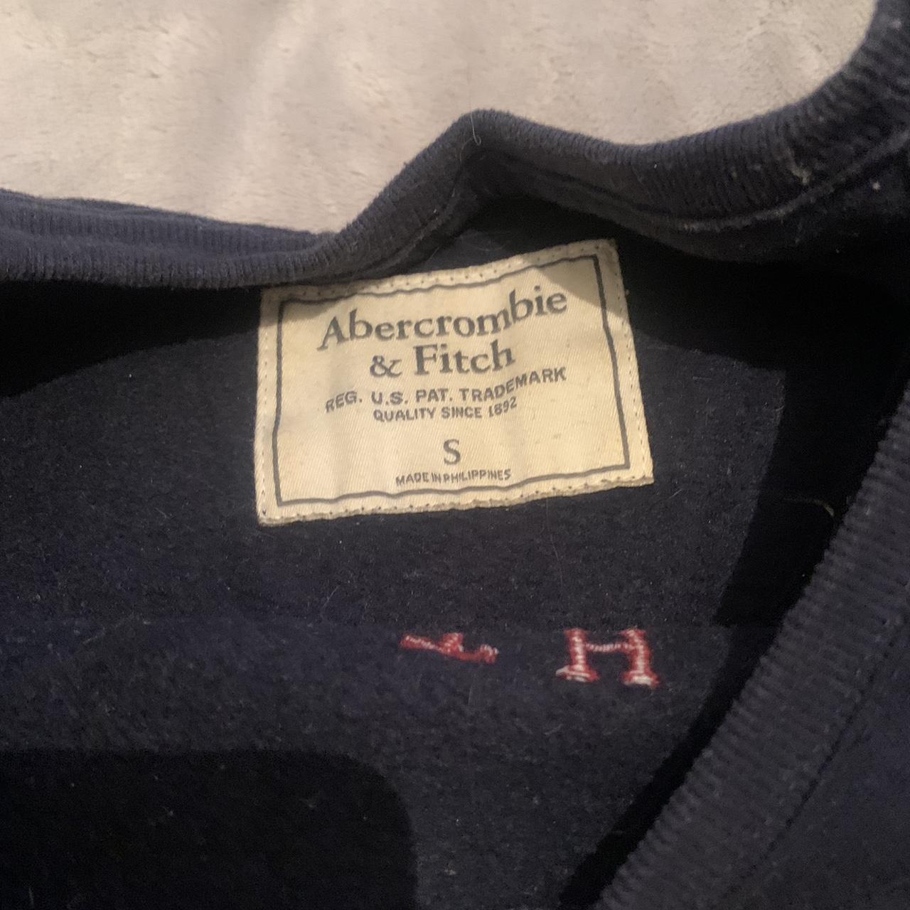 Abercrombie & Fitch Women's Navy and Red Jumper | Depop Abercrombie & Fitch Women's Navy and Red Jumper | Depop