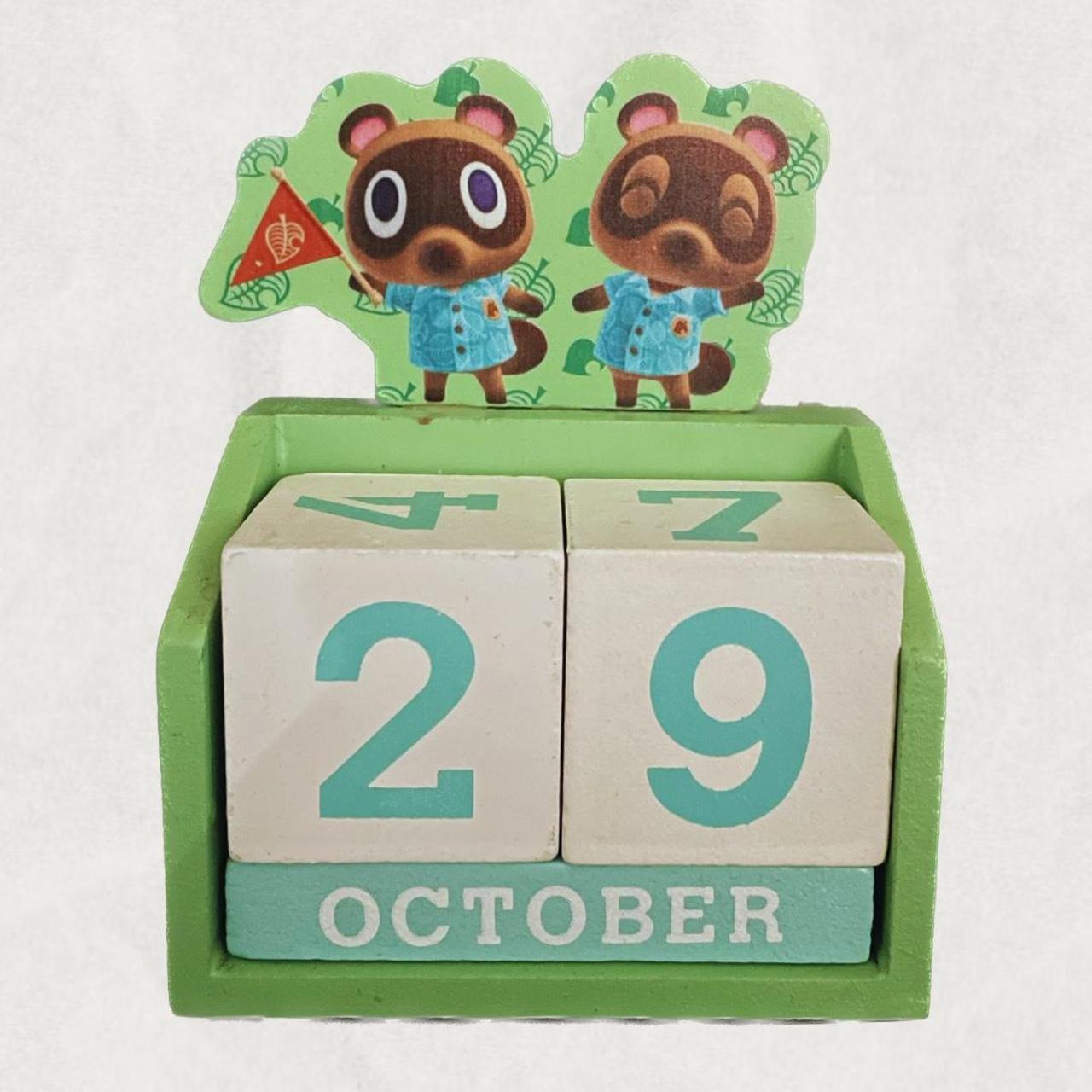 Animal Crossing Wooden Block Calender - Depop