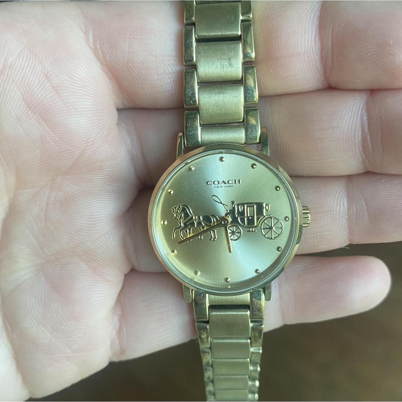 Coach watch Currently fits a 5.3 inch wrist - Depop