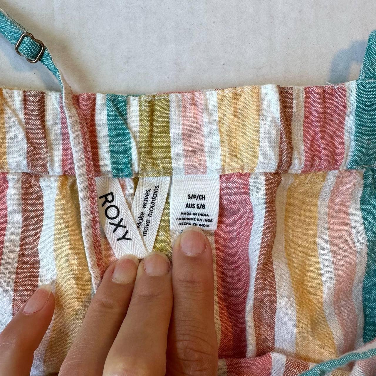 Roxy Striped Midi Dress Size small Great condition!... - Depop