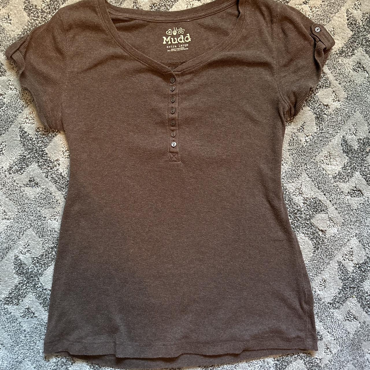Mudd Clothing Women's Brown Shirt | Depop