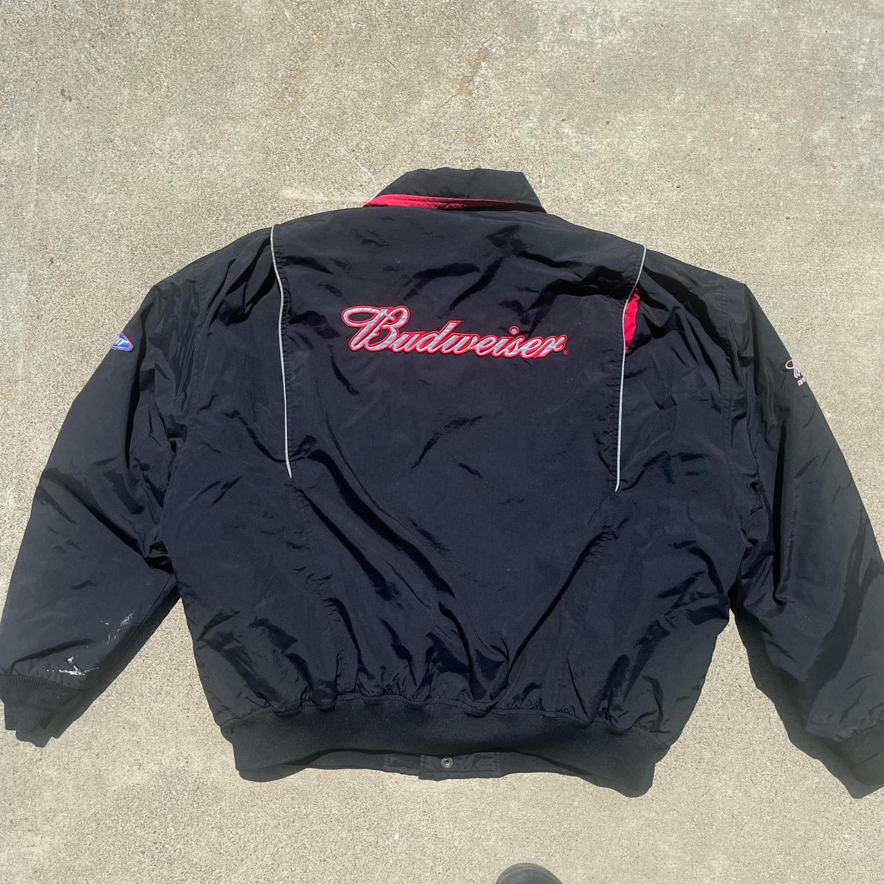 Budweiser Nascar type jacket Size XXL(could fit... - Depop