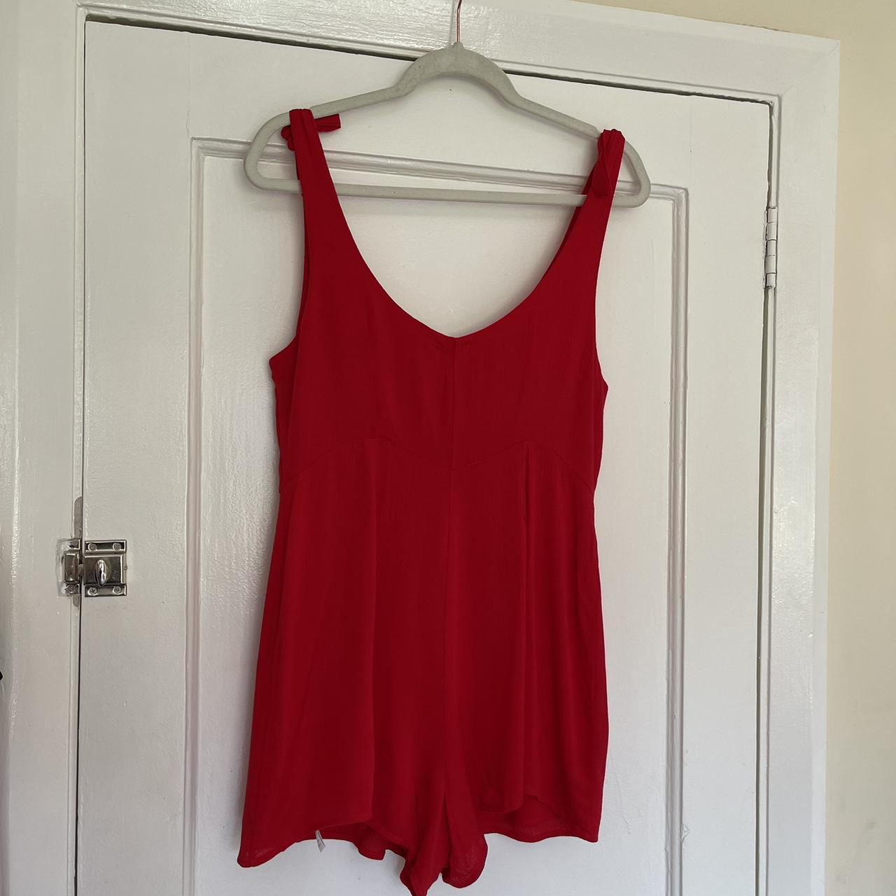 Urban outfitters cute red playsuit from the brand... - Depop