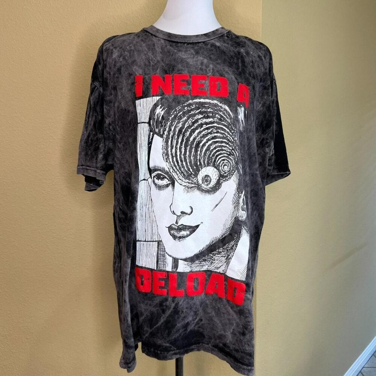 I Need A Deload Anime Psychadelic Acid Wash Graphic... - Depop