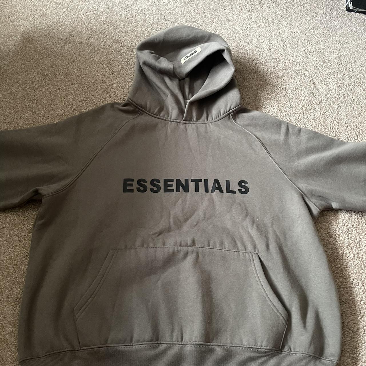 Men’s brown essentials hoodie medium - Depop