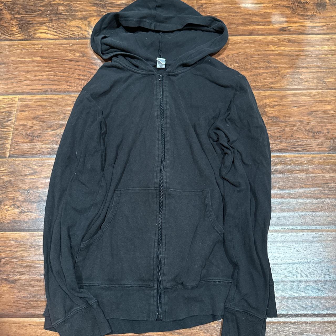 black rhinestone angel wings zip up size large send... | Depop