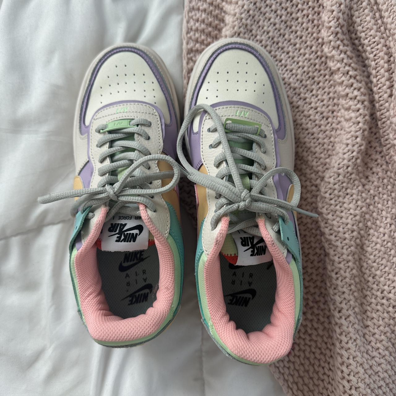 Nike AF1 shadow multicolor sneakers In good... - Depop