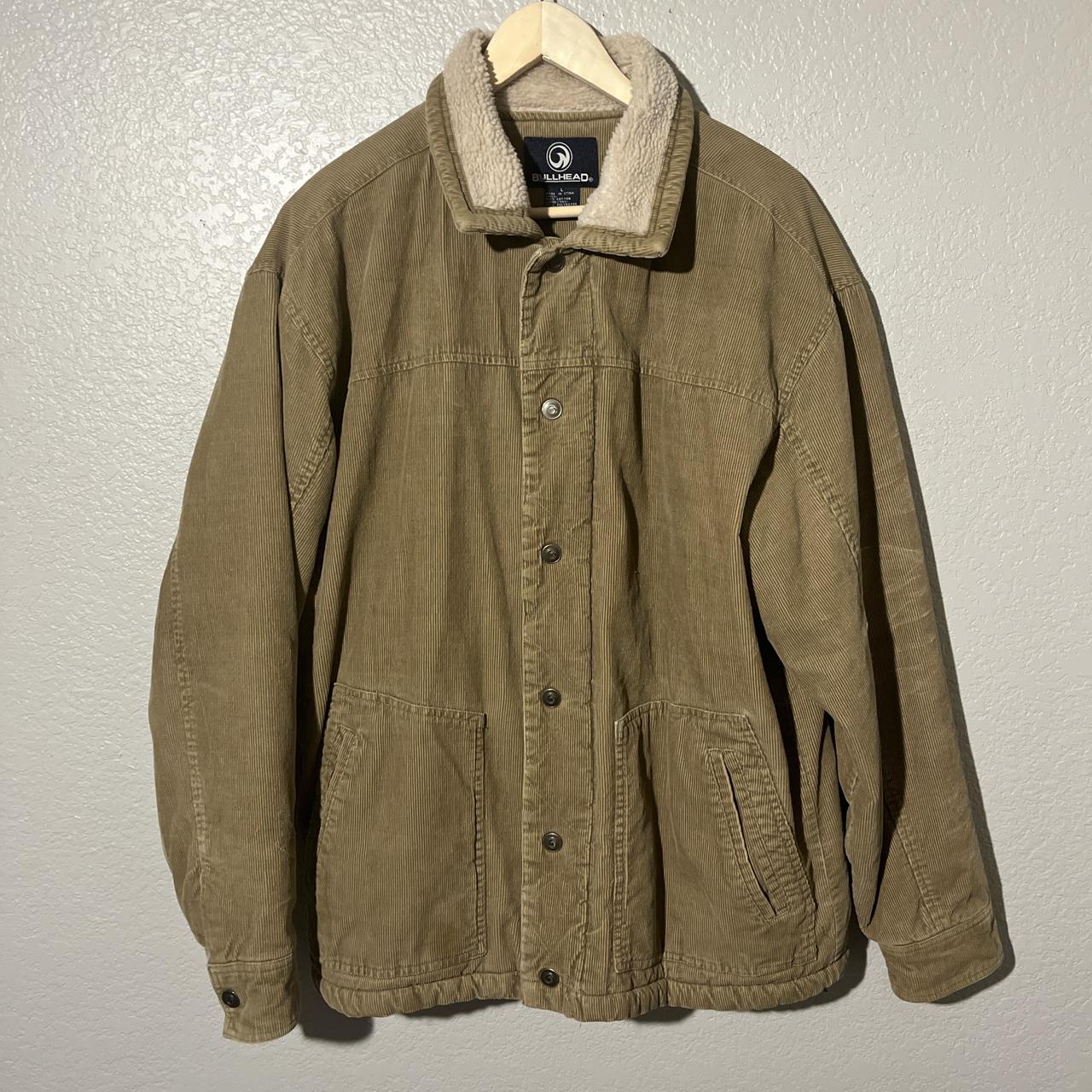 Vintage BullHead Sherpa lined corduroy button up... | Depop