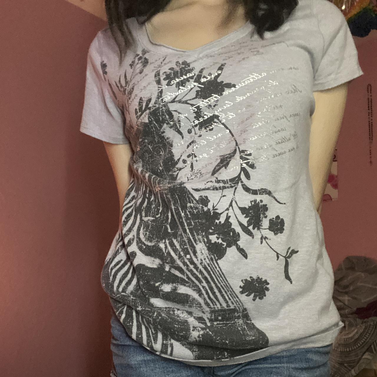 y2k vintage emo summer zebra print light purple... - Depop