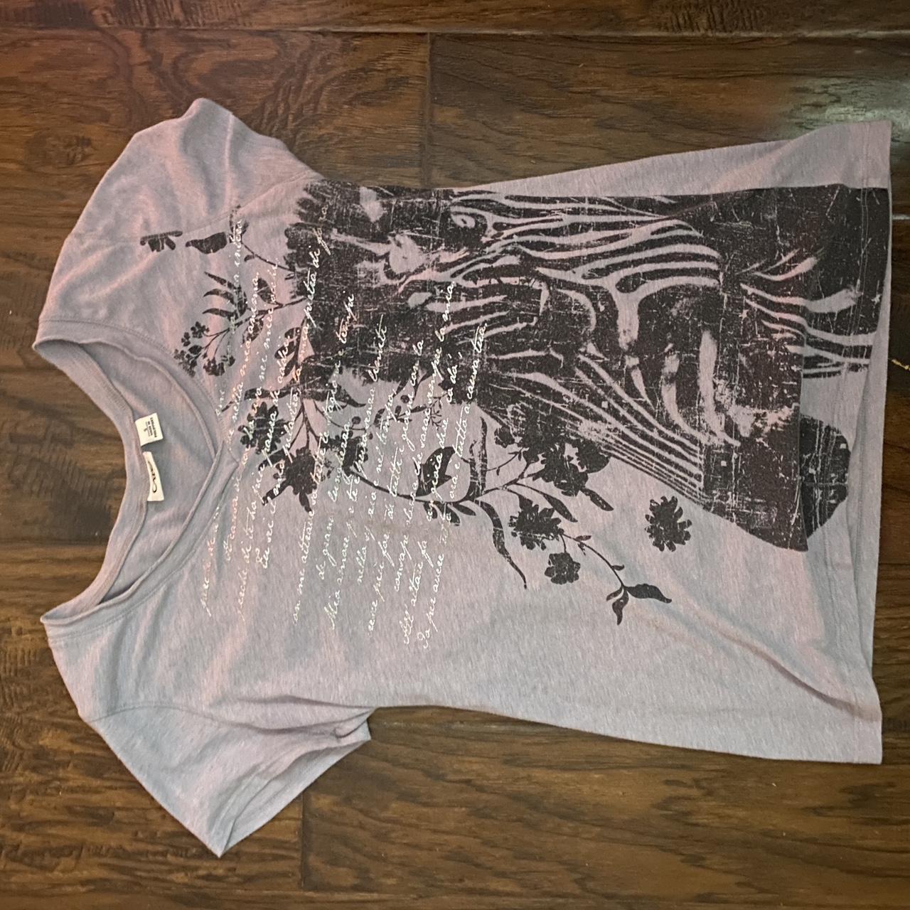 y2k vintage emo summer zebra print light purple... - Depop