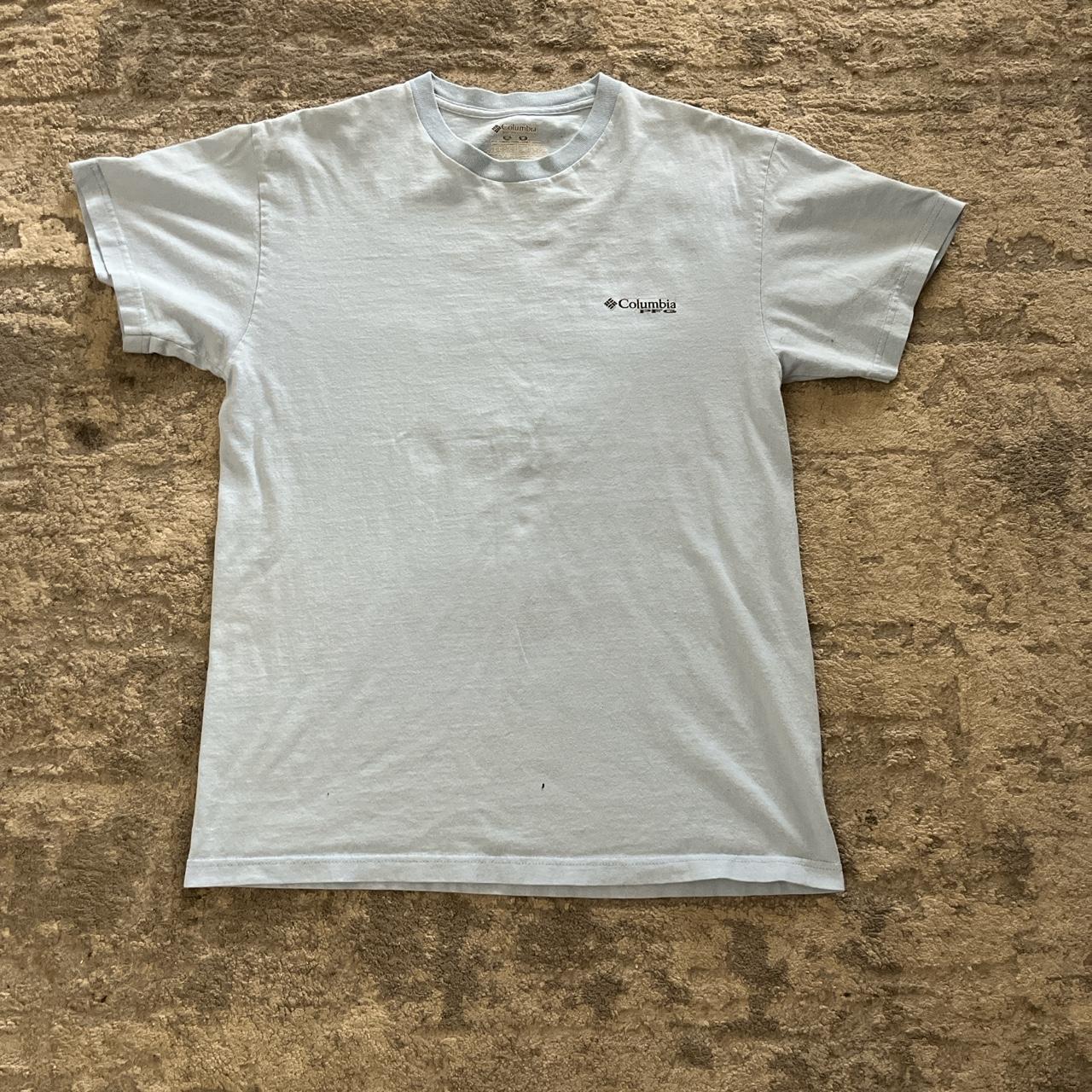 Baby blue Colombia PFG In good condition Light... - Depop