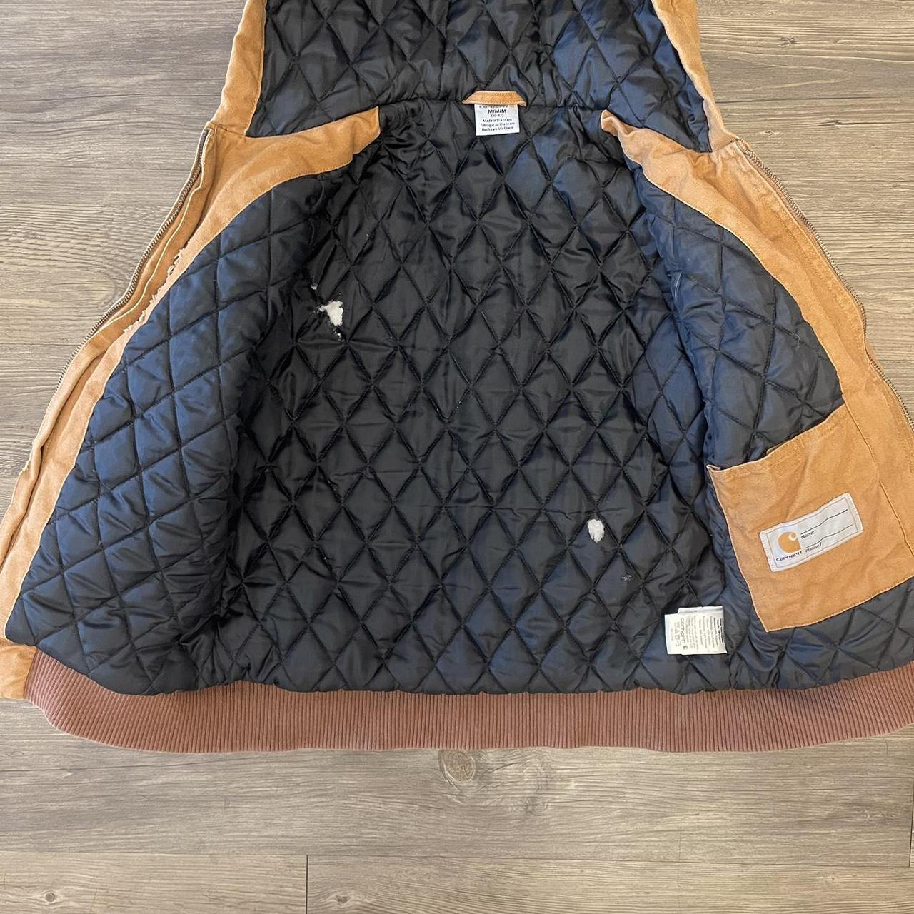 Kids Work Carhartt Jacket Size 10-12 Inner lining... - Depop