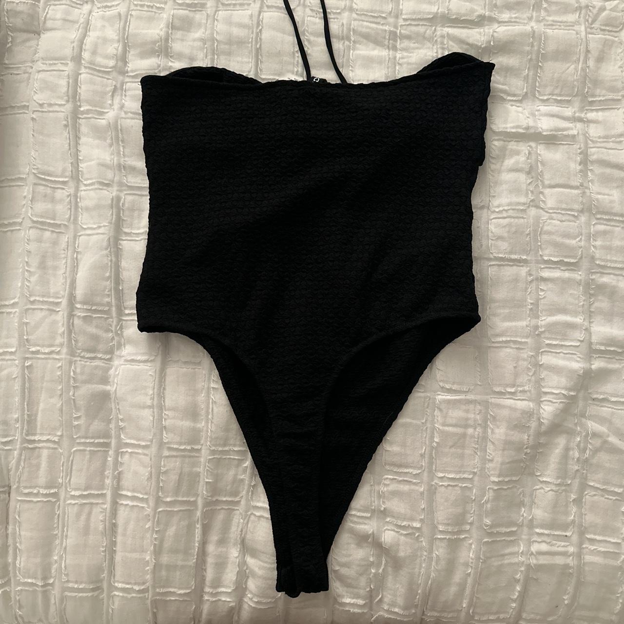 halter neck H&M body suit •size M •thong body suit... - Depop