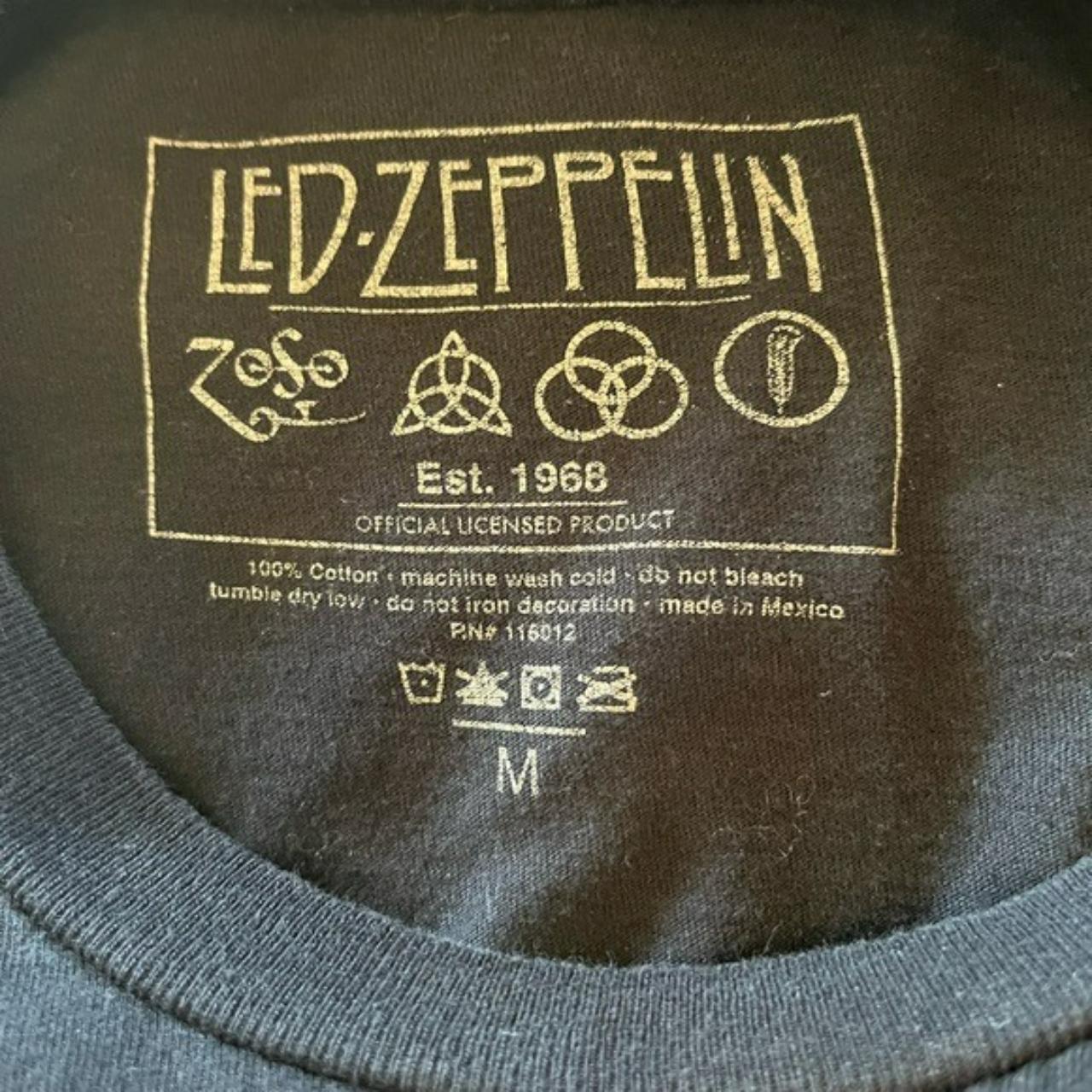 Led Zeppelin Tshirt Black short sleeve unisex... - Depop