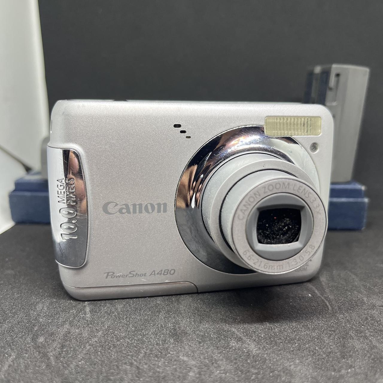 Canon Powershot A480 10 Megapixel Silver Digital... - Depop